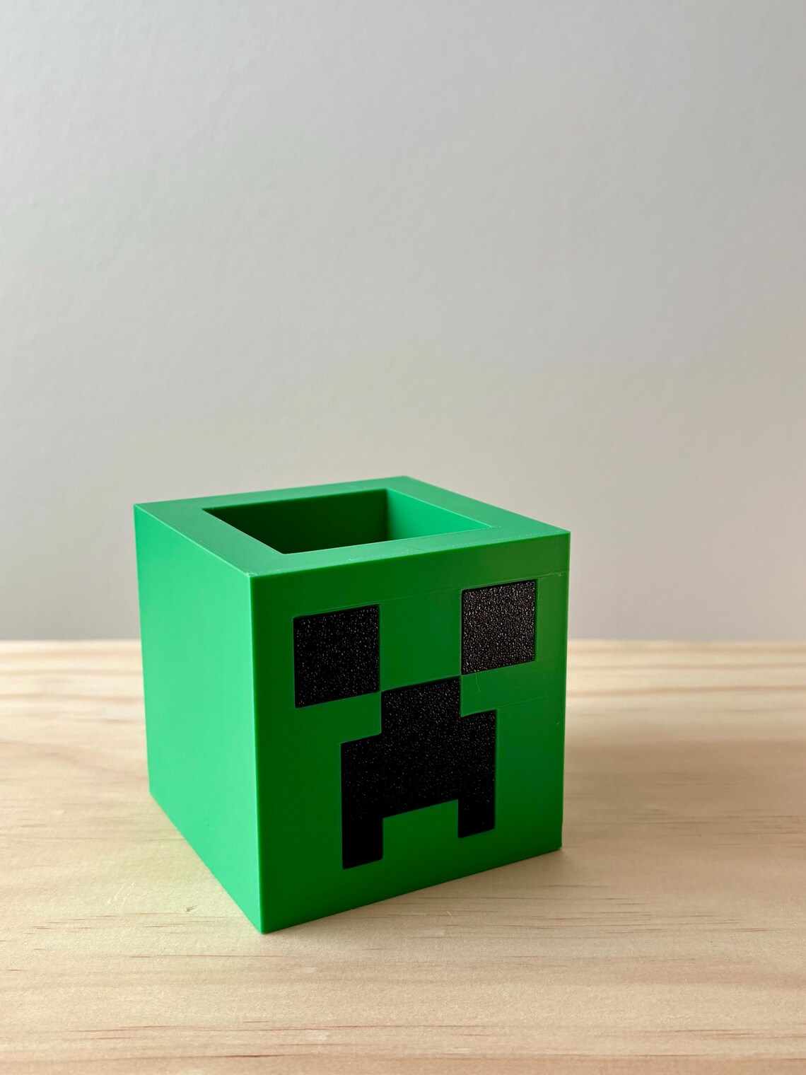 Minecraft-inspired Creeper Pencil Holder | Desk Accessory | Minecraft ...