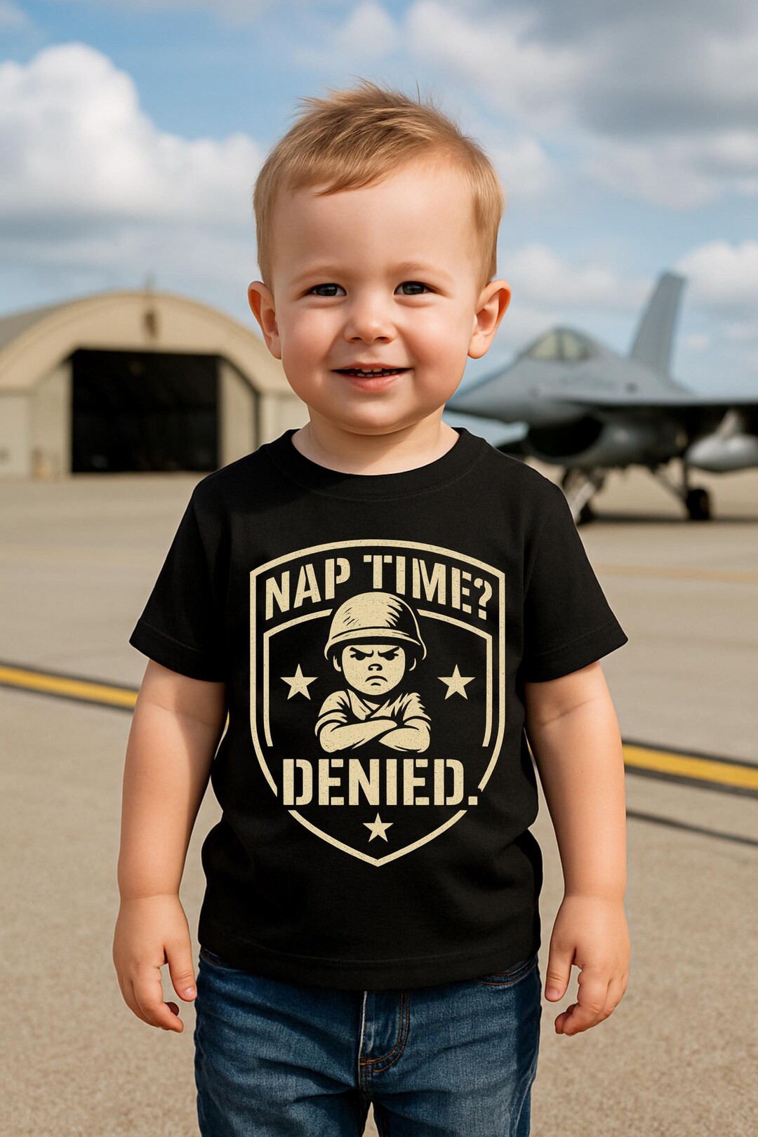 Funny Naptime Denied Kids Shirt | Cartoon Military T-shirt | Toddler ...