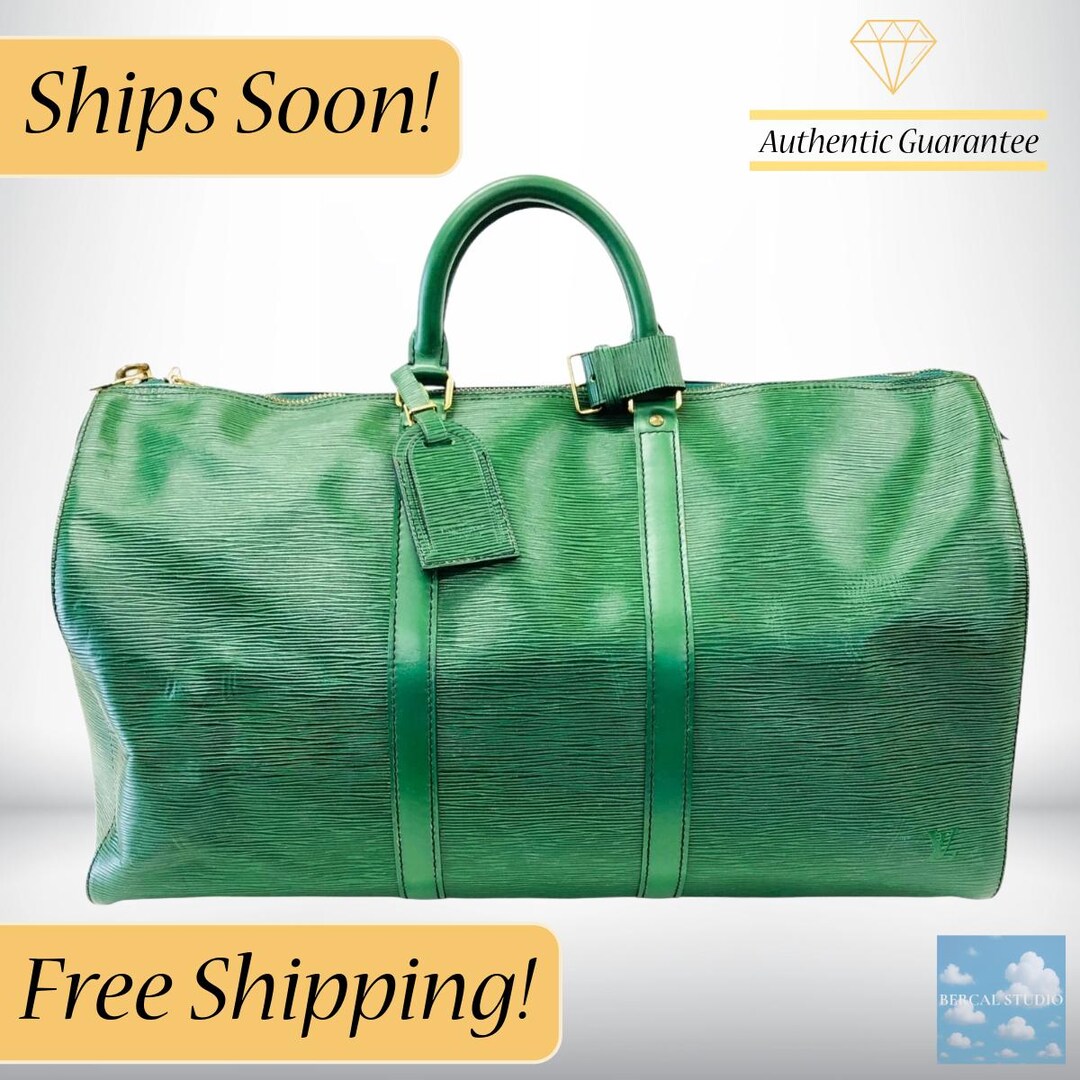 Authentic Louis Vuitton Keepall 50 Leather Travel Bag | Vintage ...