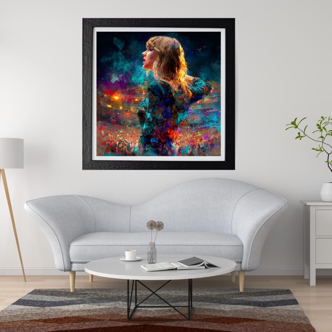Taylor Swift Stadium Painting Printable – Music Concert Portrait ...