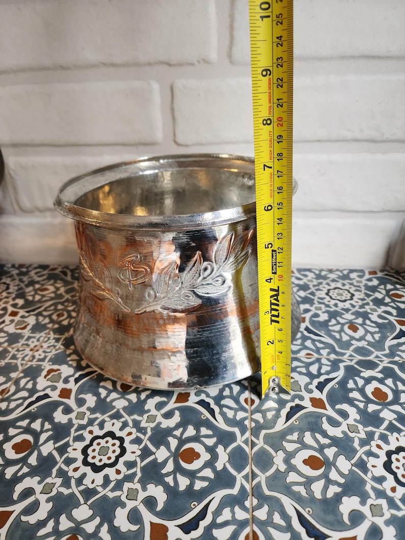 Vintage Hammered Copper Yogurt Fermentation Pot , Dia-7.5" X H- 6" - Etsy