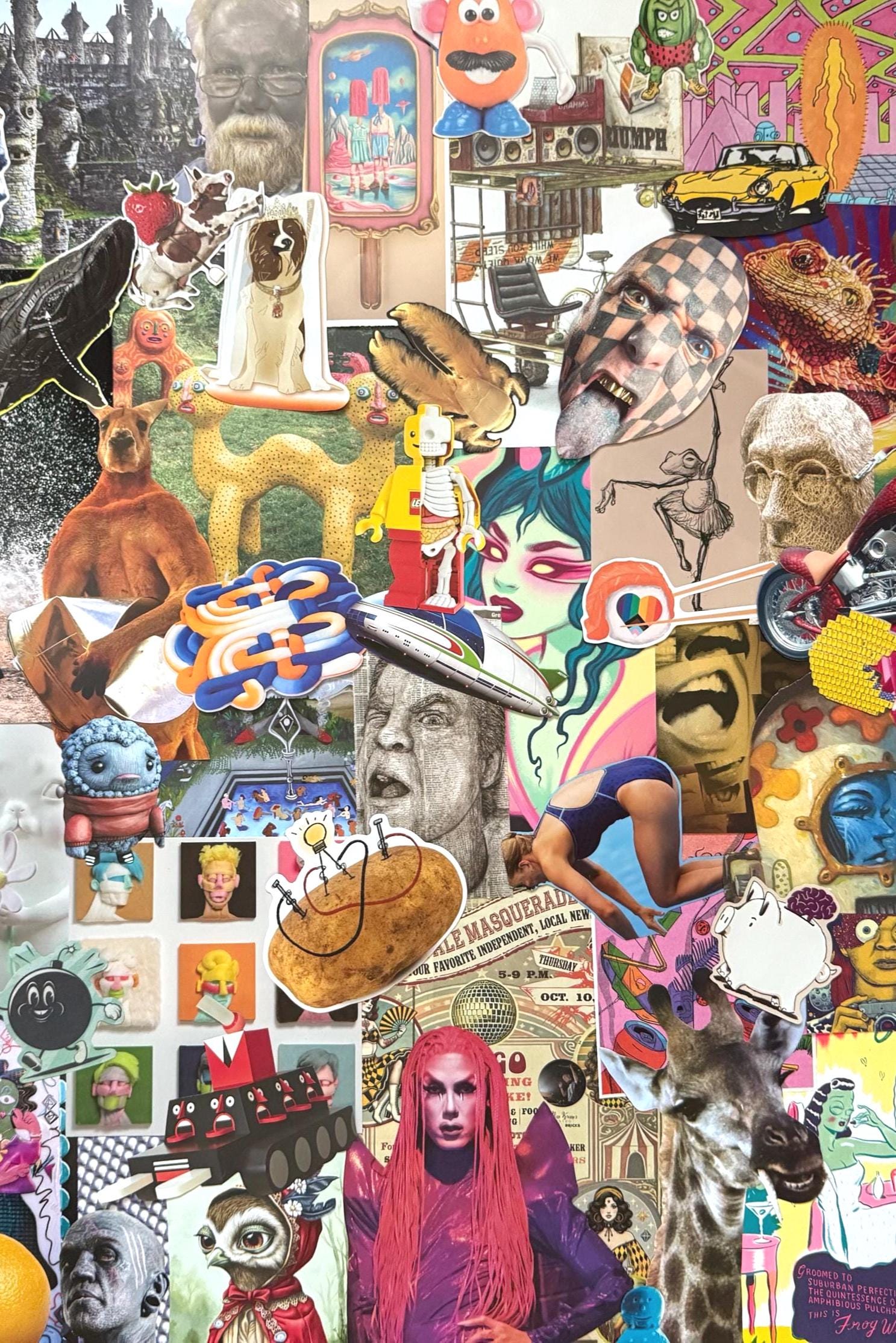 Quirky & Bizarre Themed Collage Clippings Surprise Mystery Kit - Etsy