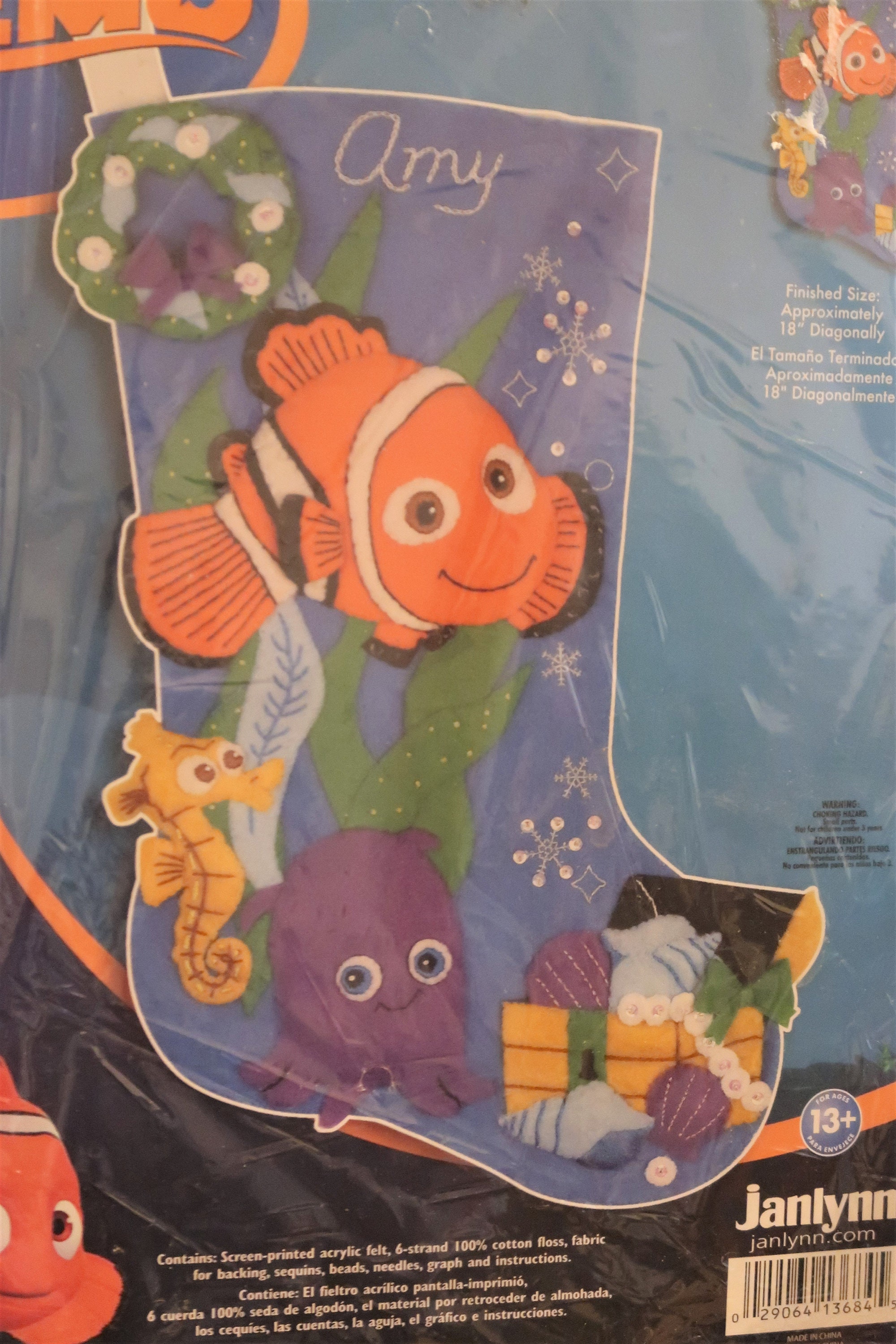 Kits Sewing & Fiber Sewing & Needlecraft Disney Pixar Finding Nemo ...