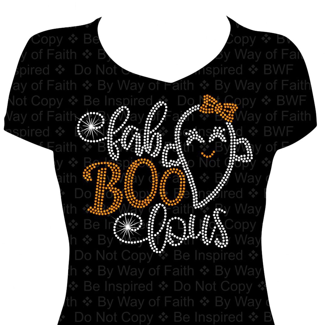 Fabboolous Fabulous Boo Bling Rhinestone Shirt, Happy Halloween, Cute ...