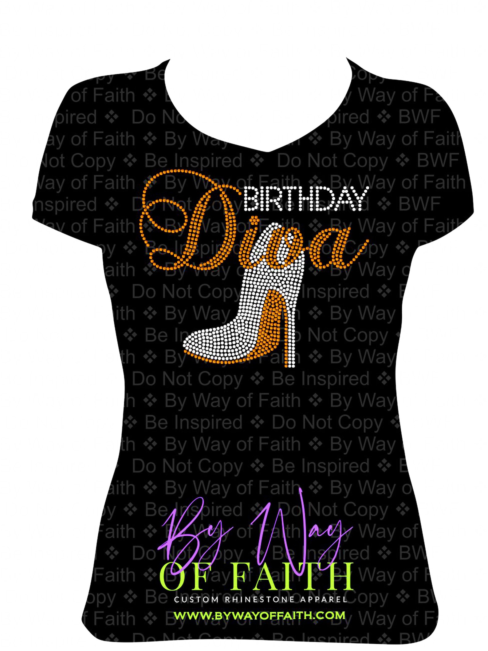 BIRTHDAY DIVA Heel Rhinestone Tee Birthday Diva Bling - Etsy