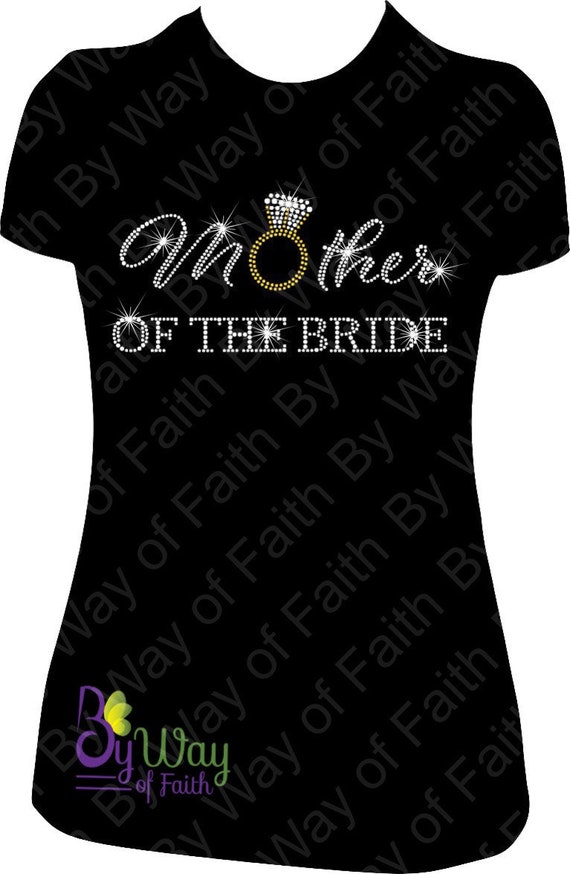 MOTHER of the BRIDE Bling Rhinestone Tank Top V-Neck Crew | Etsy