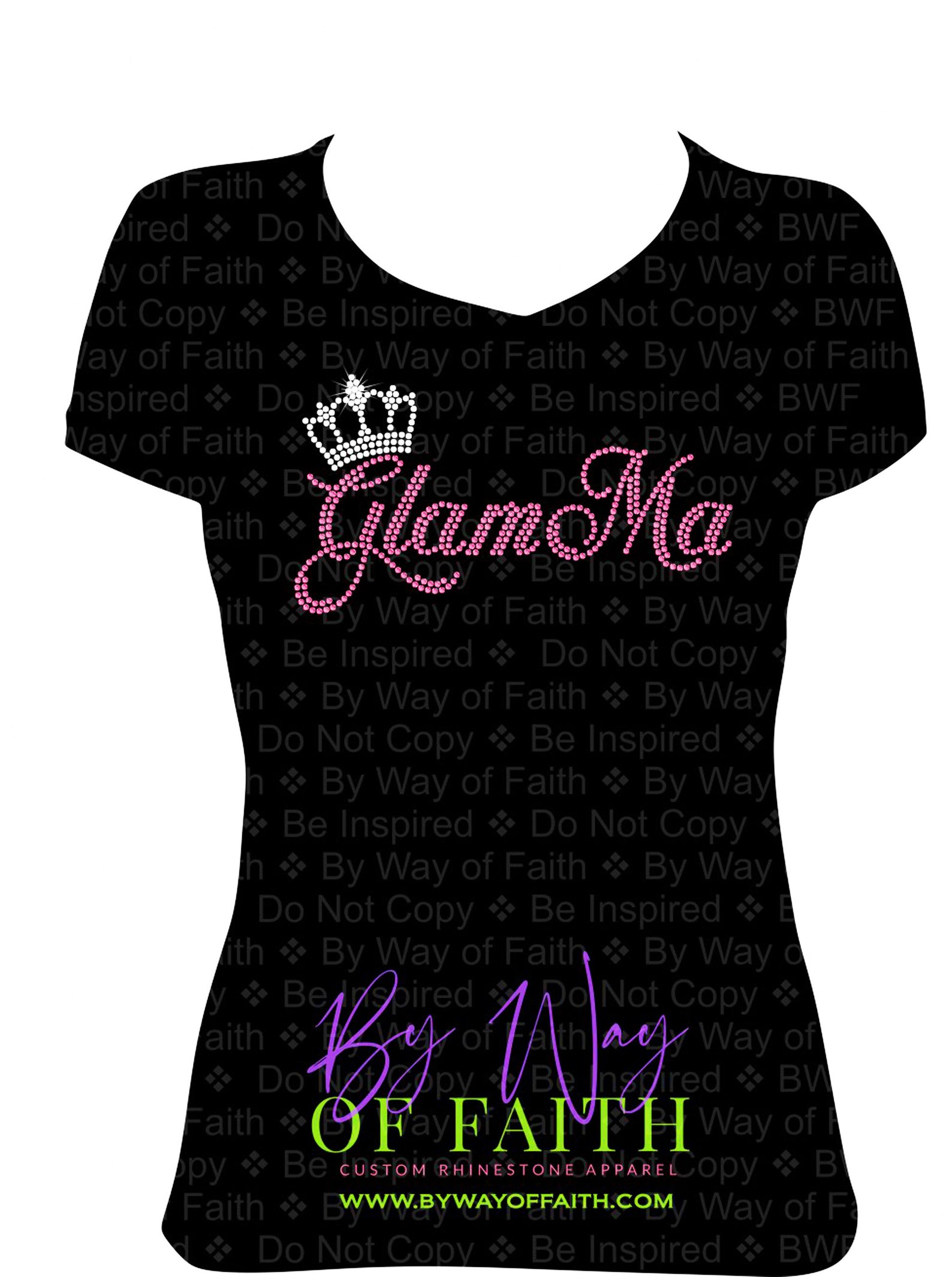 Glamma and Crown Bling Rhinestone Shirt Glam-ma I'm the - Etsy