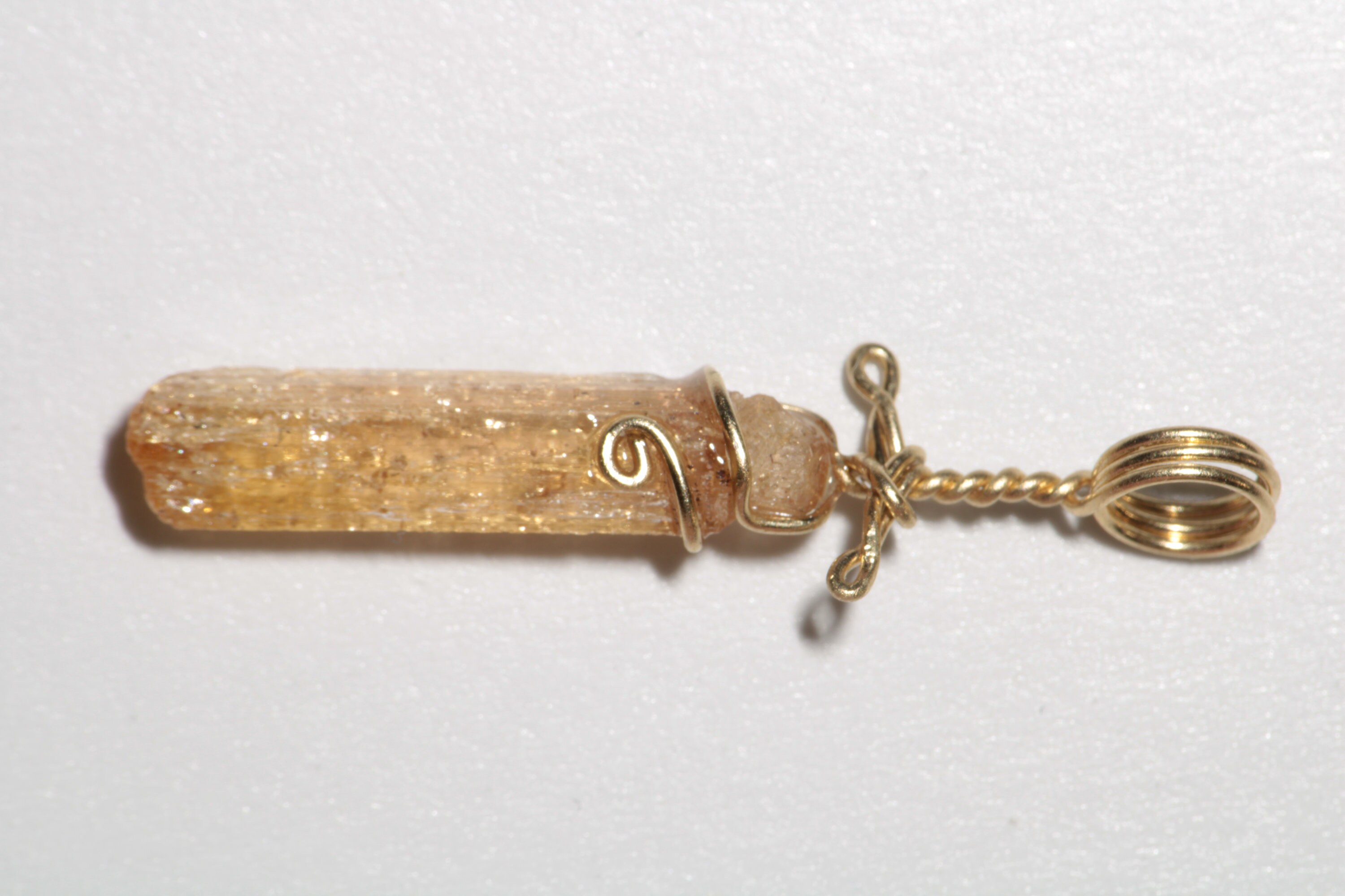 Raw Topaz Necklace Topaz Sword Pendant 6 Ct Topaz | Etsy UK