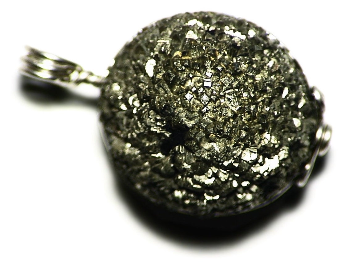 Pyrite Crystal Cluster Pendant in Sterling Silver Raw Pyrite - Etsy