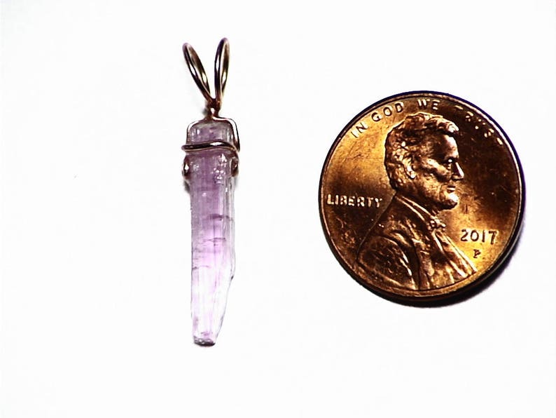 Pink Tanzanite Pendant Rose Gold Tanzanite Crystal Necklace - Etsy