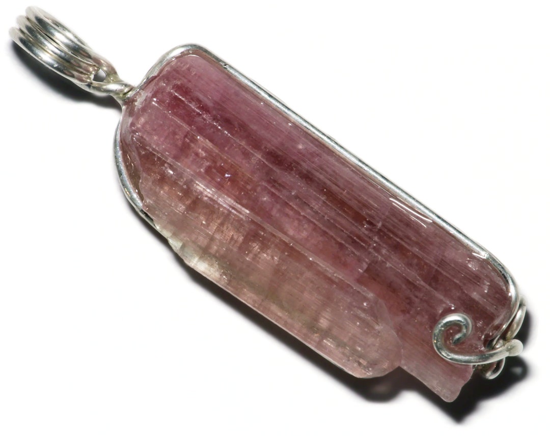 Zierliche Rosa Turmalin Halskette 29 ct Turmalin Schmuck Roh Turmalin ...