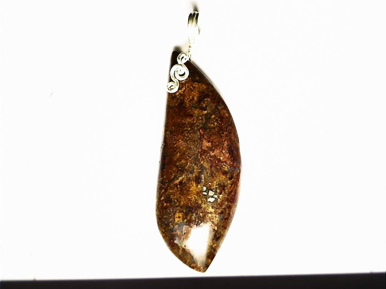 Confetti Plume Agate Necklace Confetti Agate Cabochon in | Etsy