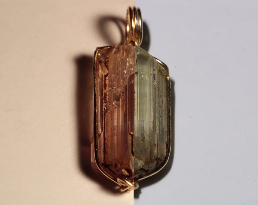 Color Change Diaspore Pendant (18 Ct) 14k Gold Wire Wrapped Diaspore ...