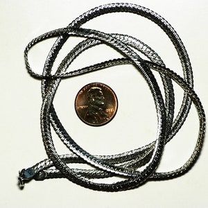 Sterling Silver Chain, 32 Inch Sterling Chain, Silver Chain Flat 32 ...