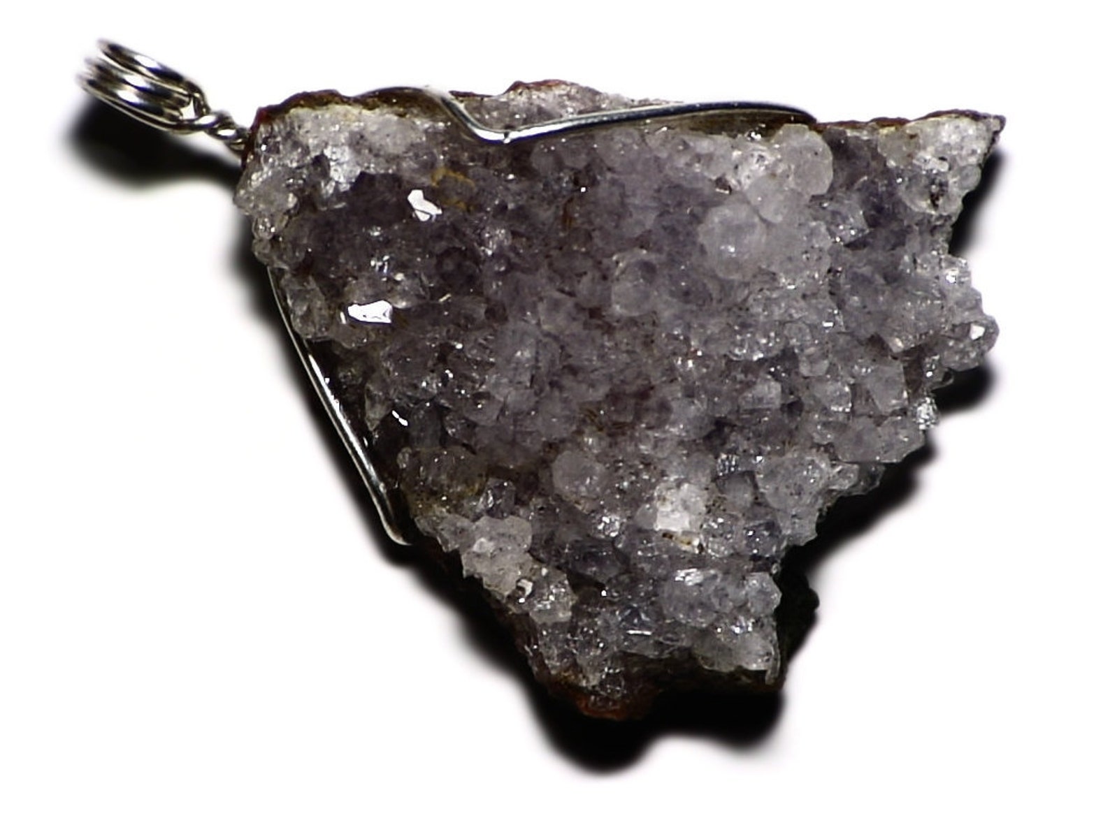Raw Quartz Crystal Cluster Rock Crystal Plate Pendant Druzy - Etsy