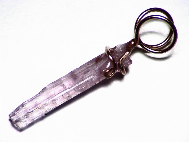 Pink Tanzanite Pendant Rose Gold Tanzanite Crystal Necklace - Etsy