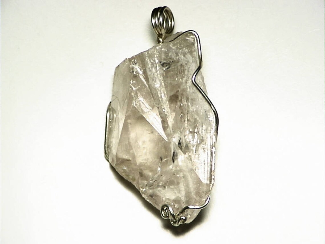 Danburite Jewelry Clear Crystal Necklace Raw Crystal - Etsy