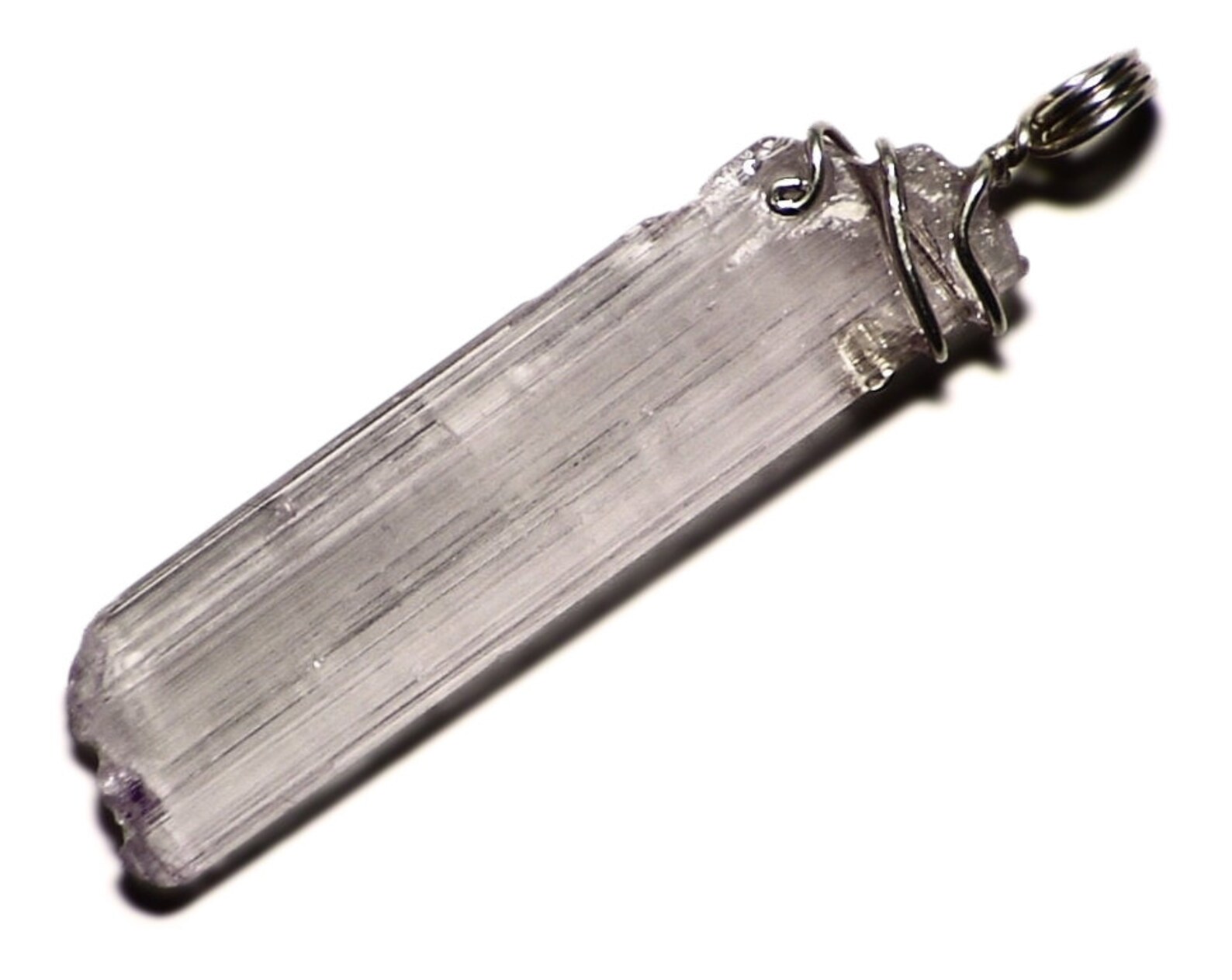 Light Pink Kunzite Necklace 26 Ct Large Crystal Pendant | Etsy