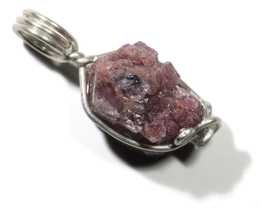 North Carolina Ruby in Silver, Sapphire Necklace (11 Ct) NC Pink ...