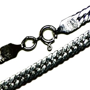 Sterling Silver Chain, 32 Inch Sterling Chain, Silver Chain Flat 32 ...