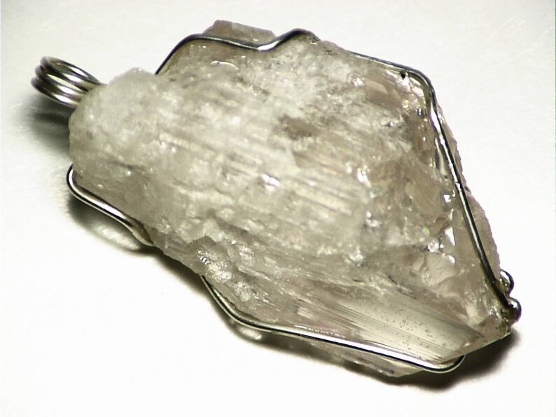 Danburite Jewelry Clear Crystal Necklace Raw Crystal - Etsy