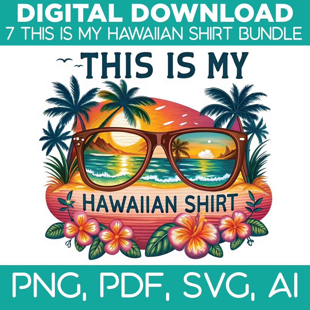Hawaiian Shirt Designs | Tropical Summer Bundle (digital Files) - Etsy