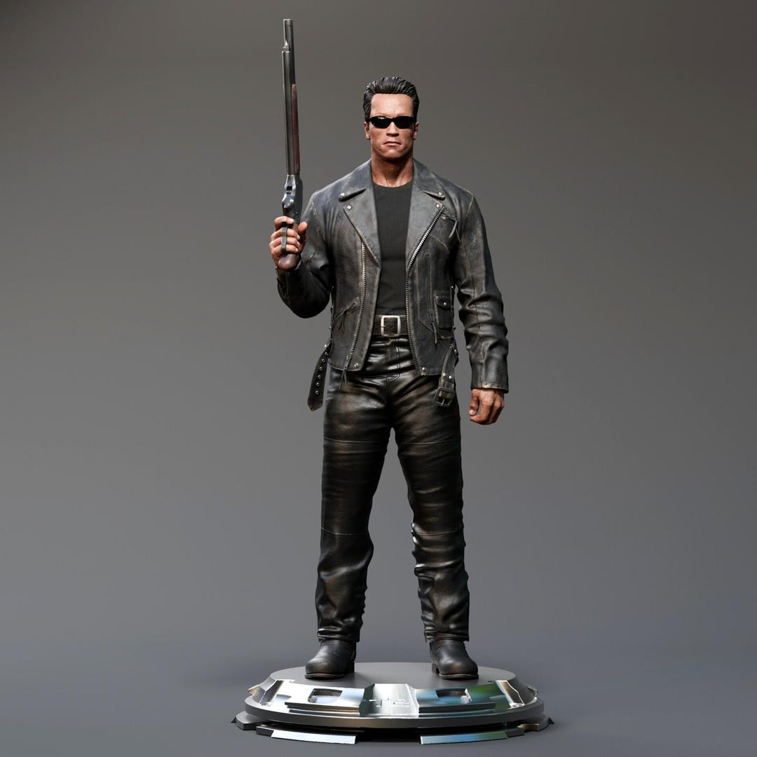 Terminator STL File | Sci-fi Fan Art 3D Print Model | Cybernetic ...