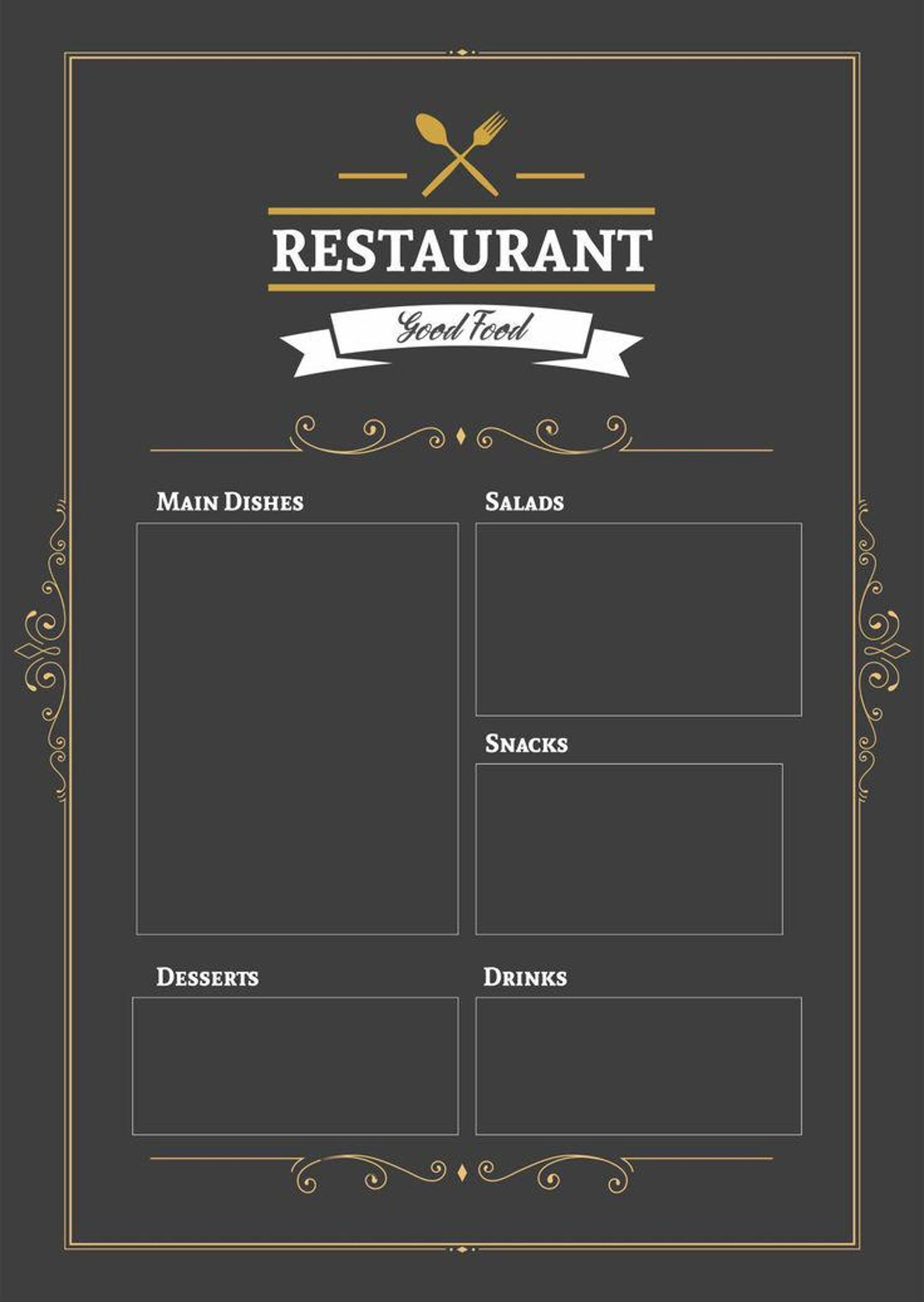 Elevate Your Restaurant's Menu Game With Our Stunning, Customizable ...