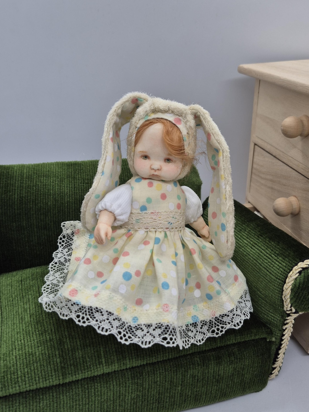 Art Doll, Teddy Doll, Mini Doll, Handmade - Etsy