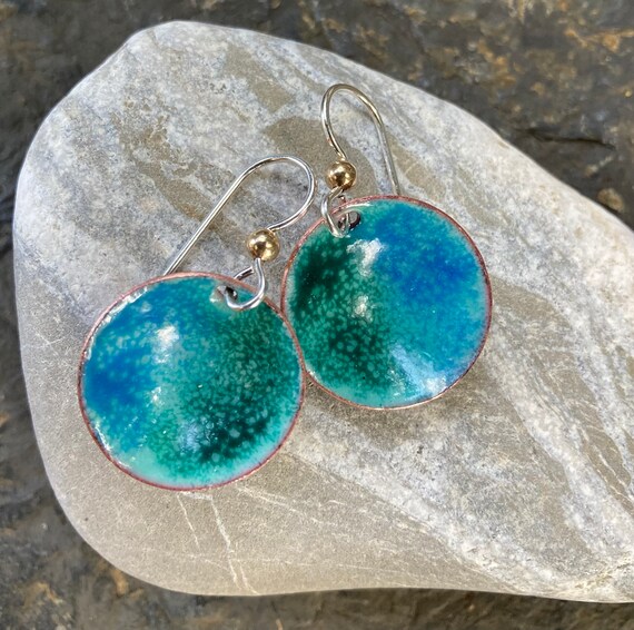 Etsy enamel earrings store