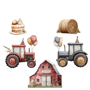 Barnyard Birthday, Cute Farm Clipart, Farm Animal Birthday, Farm Baby ...