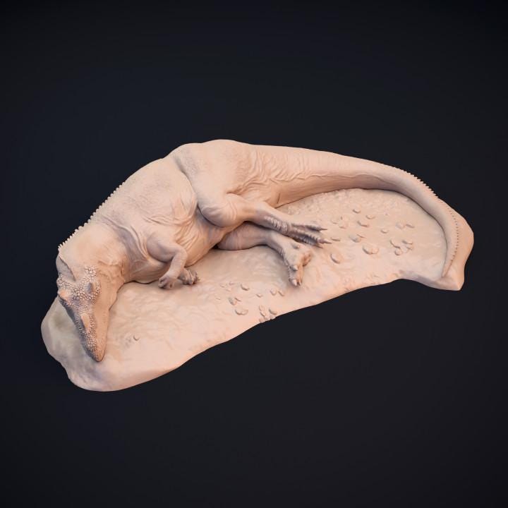 Ceratosaurus Sleeping Dinosaur | 1/35 Scale Resin Model | Dino and Dog ...