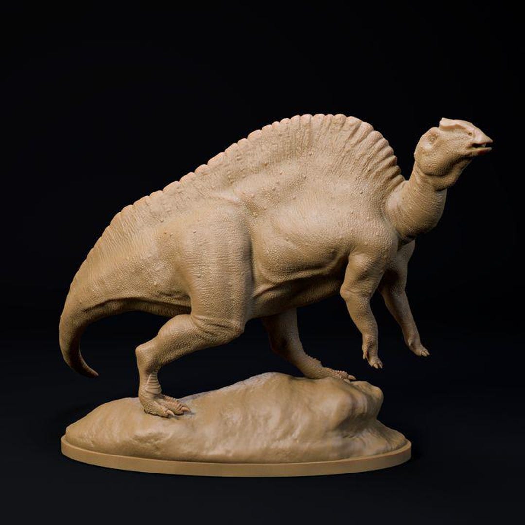 Ouranosaurus Rear up Dinosaur | Scale Resin Model | Prehistoric Figure ...