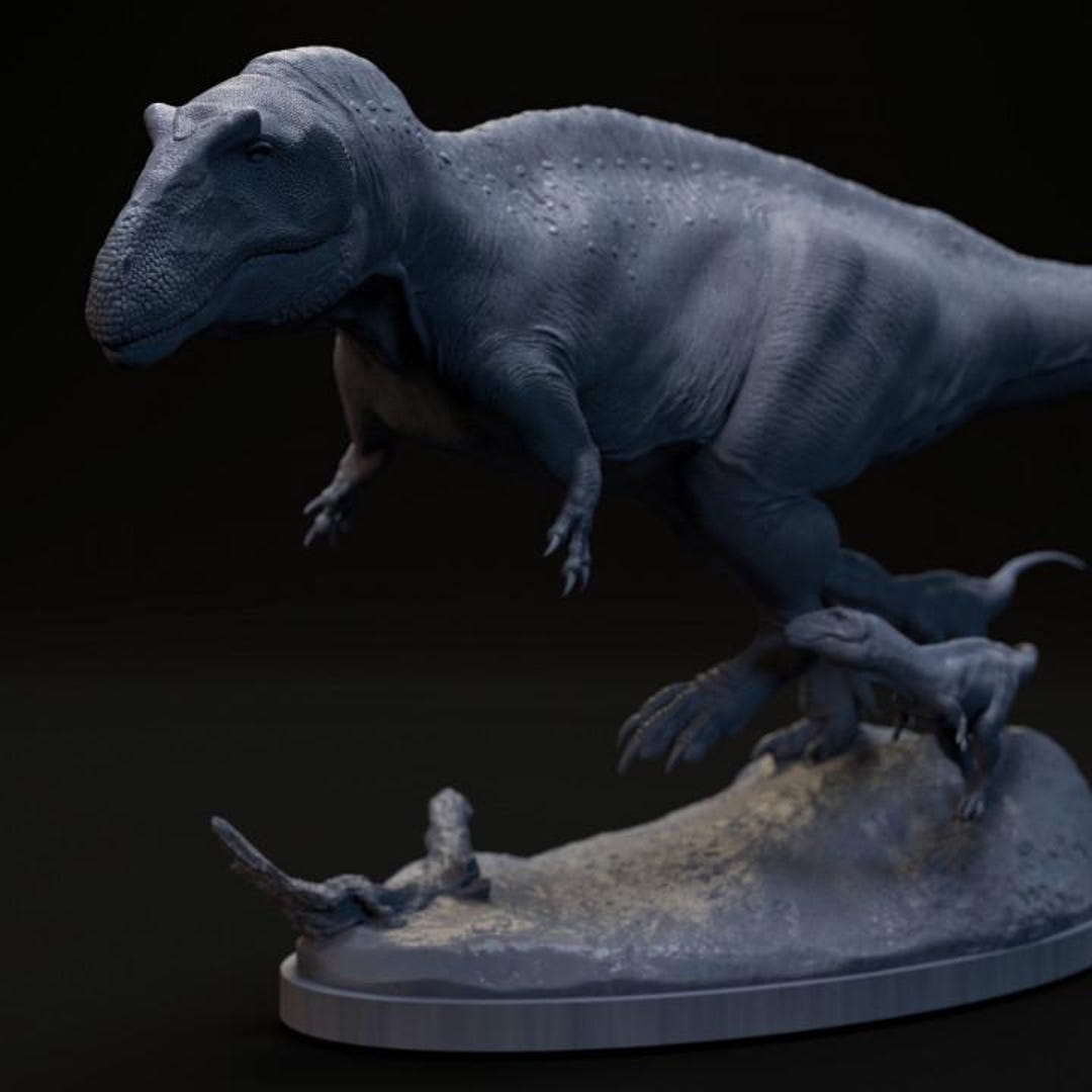 Acrocanthosaurus Family Dinosaur | Scale Resin Model | Prehistoric ...