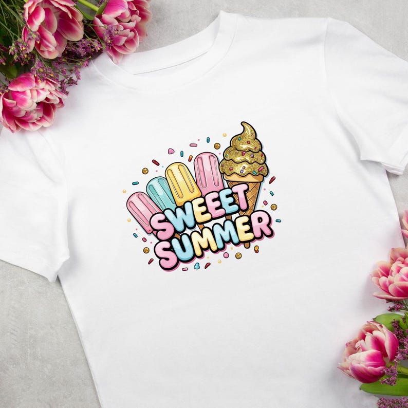 Sweet Summer Ice Cream PNG Bundle | Cute Pastel Ice Cream Clipart ...