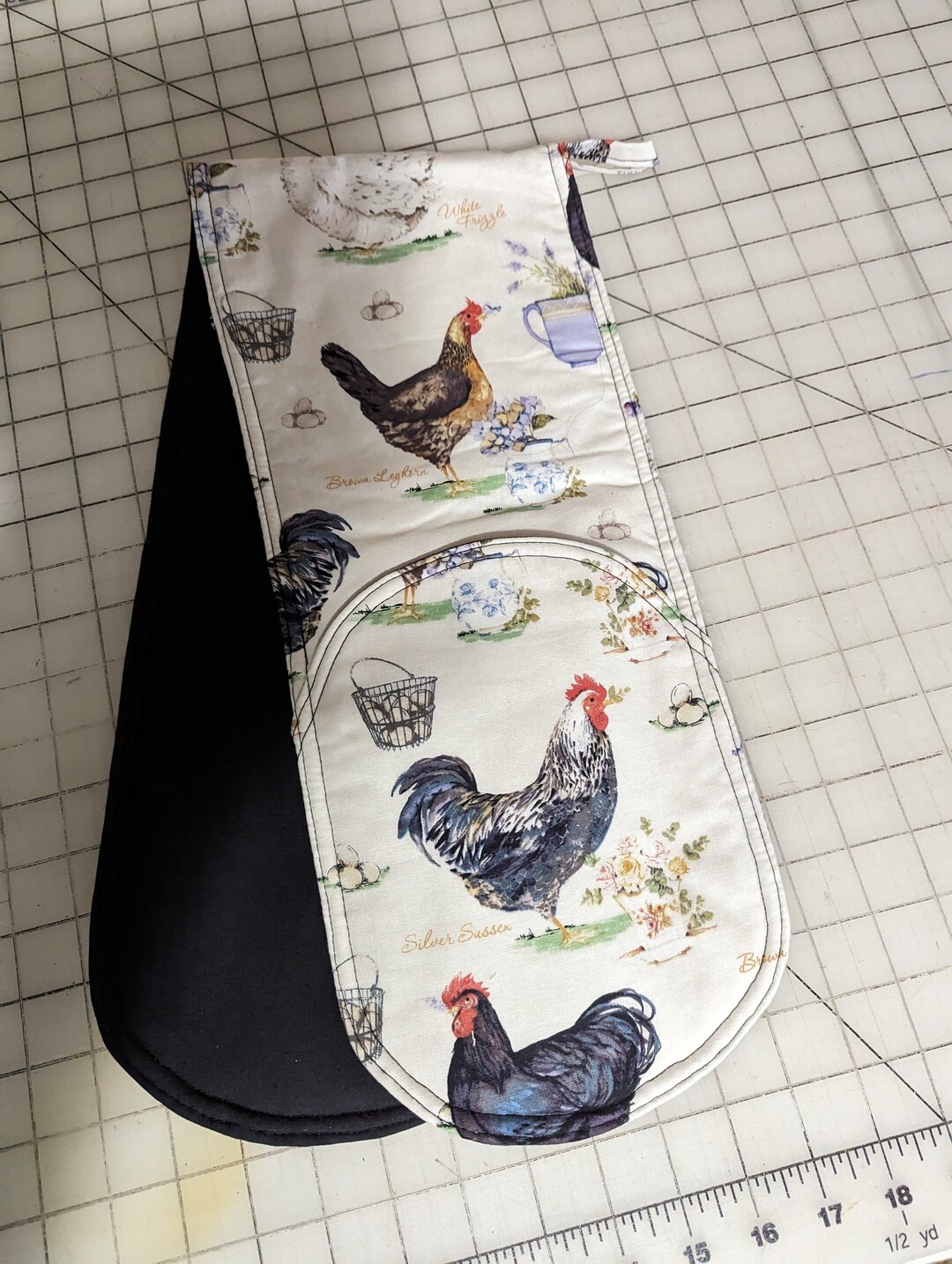 Double Oven Mitt Hangover Oven Door Potholder Heat Resistance. - Etsy