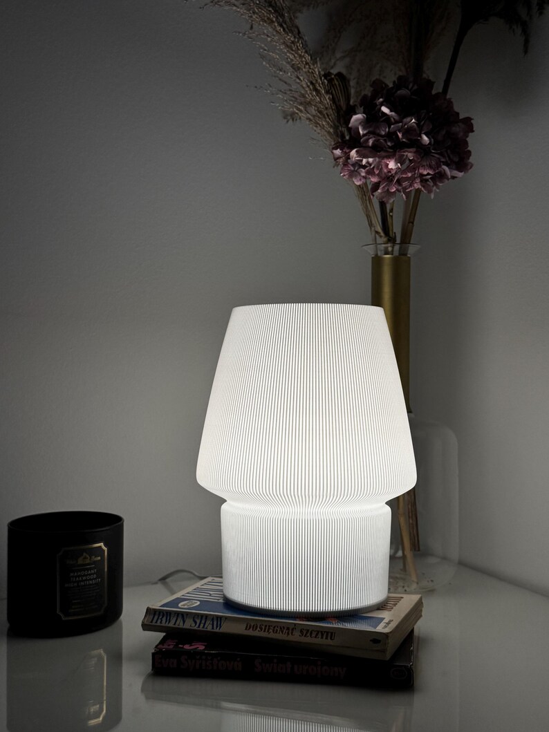 Miconos - Modern White Table Lamp • Designer LED Light • Minimalist ...