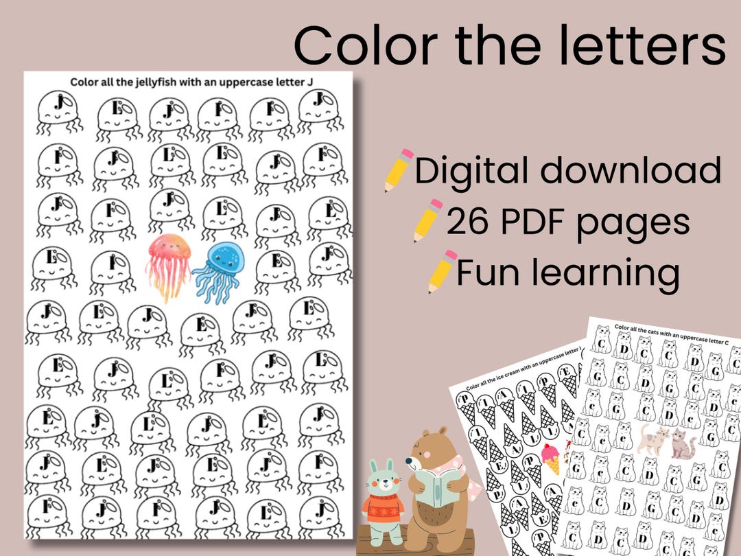 Letter Recognition Coloring Pages, Alphabet Coloring Worksheets, Find ...