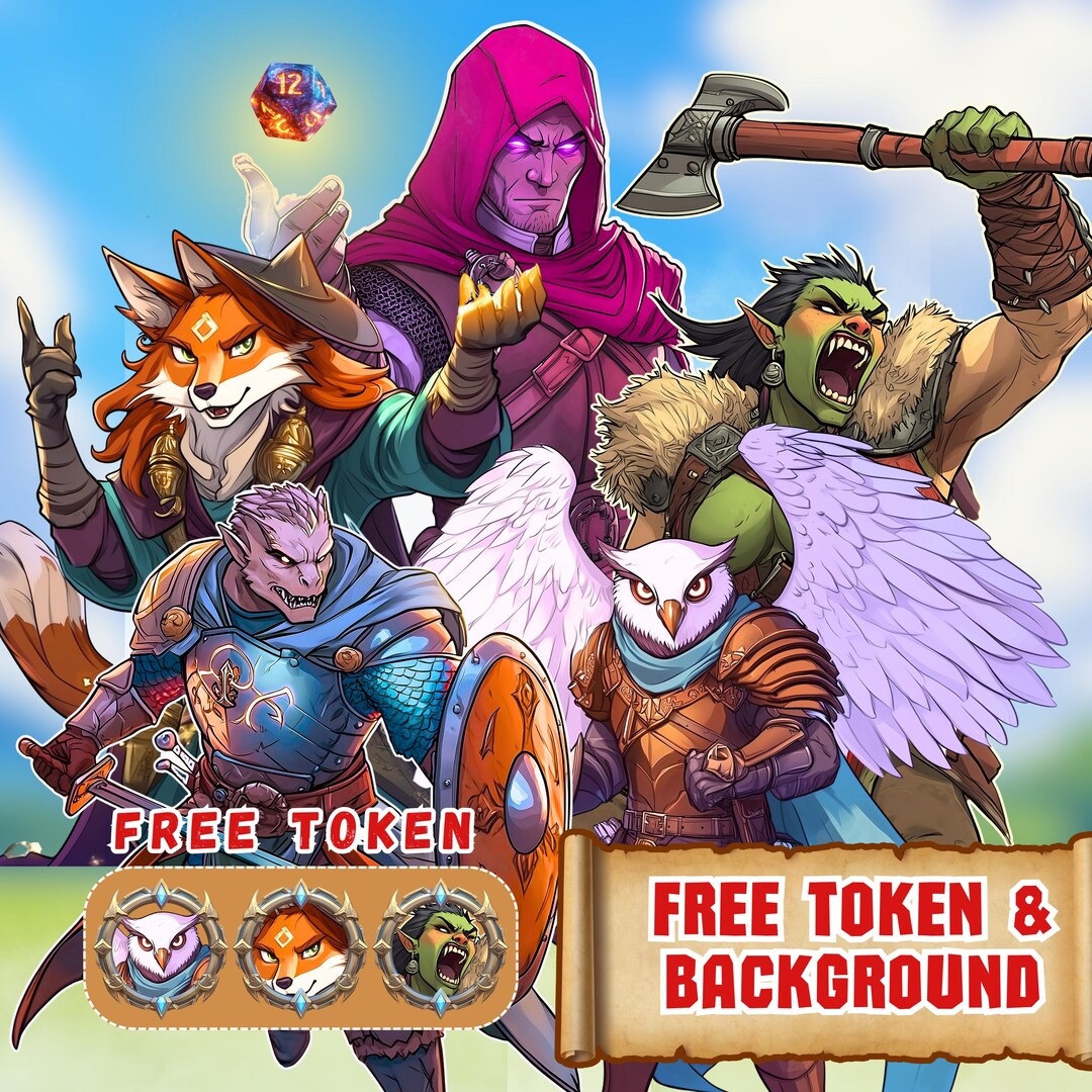 Custom DND PARTY, Dnd Character Art, Dnd Commission, Dnd Party ...