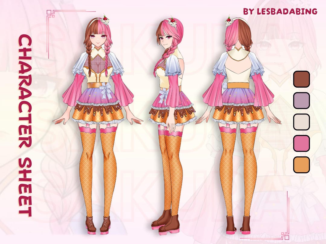 Reference Sheet, Character Reference Sheet,furry Reference Sheet,vtuber ...