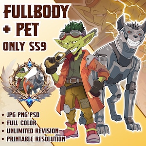 Custom DND Character Art Commission | RPG Portrait, Fantasy Character ...