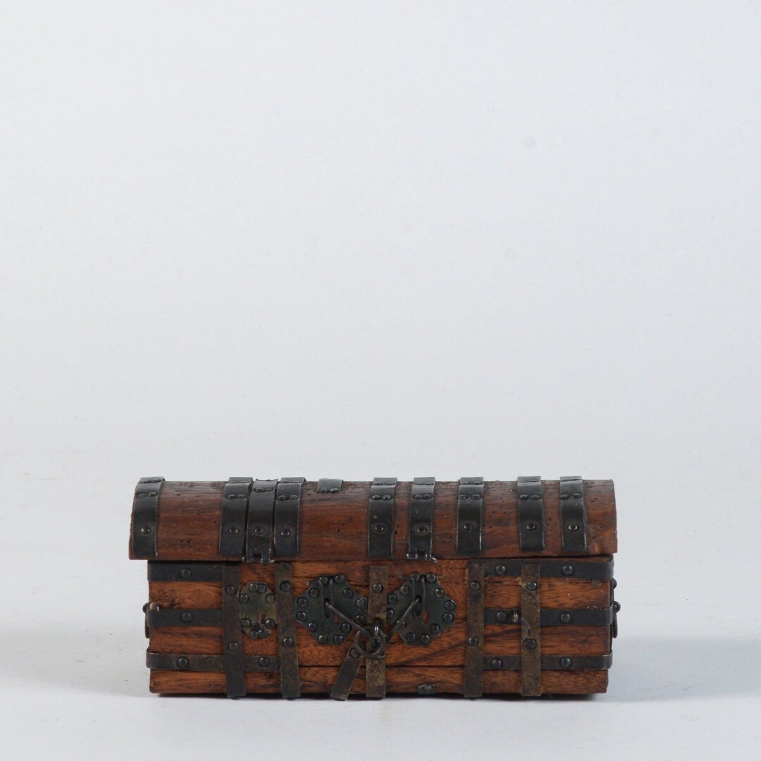 Small Wooden Chest Chest Box 20th Century - Etsy