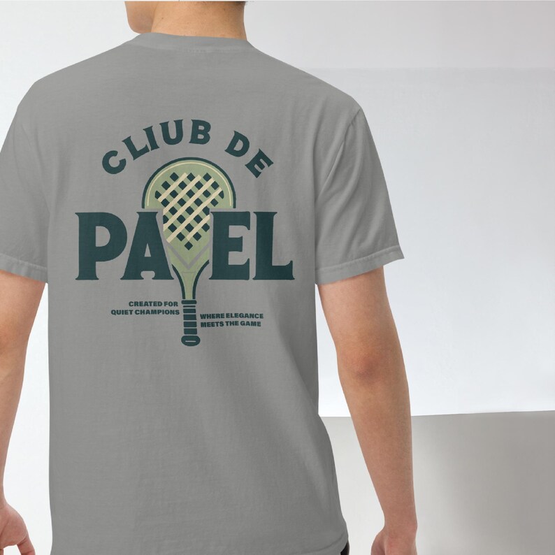 Padel Tshirt - Club De Padel Shirt – Vintage Elegant Padel Sweatshirt ...