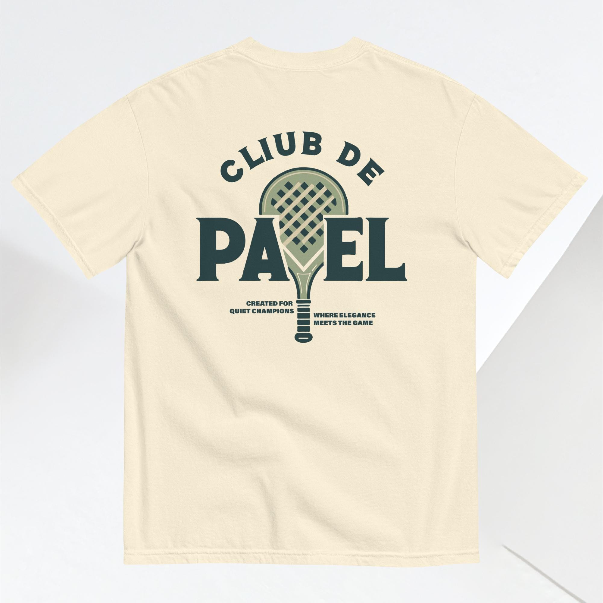 Padel Tshirt - Club De Padel Shirt – Vintage Elegant Padel Sweatshirt ...