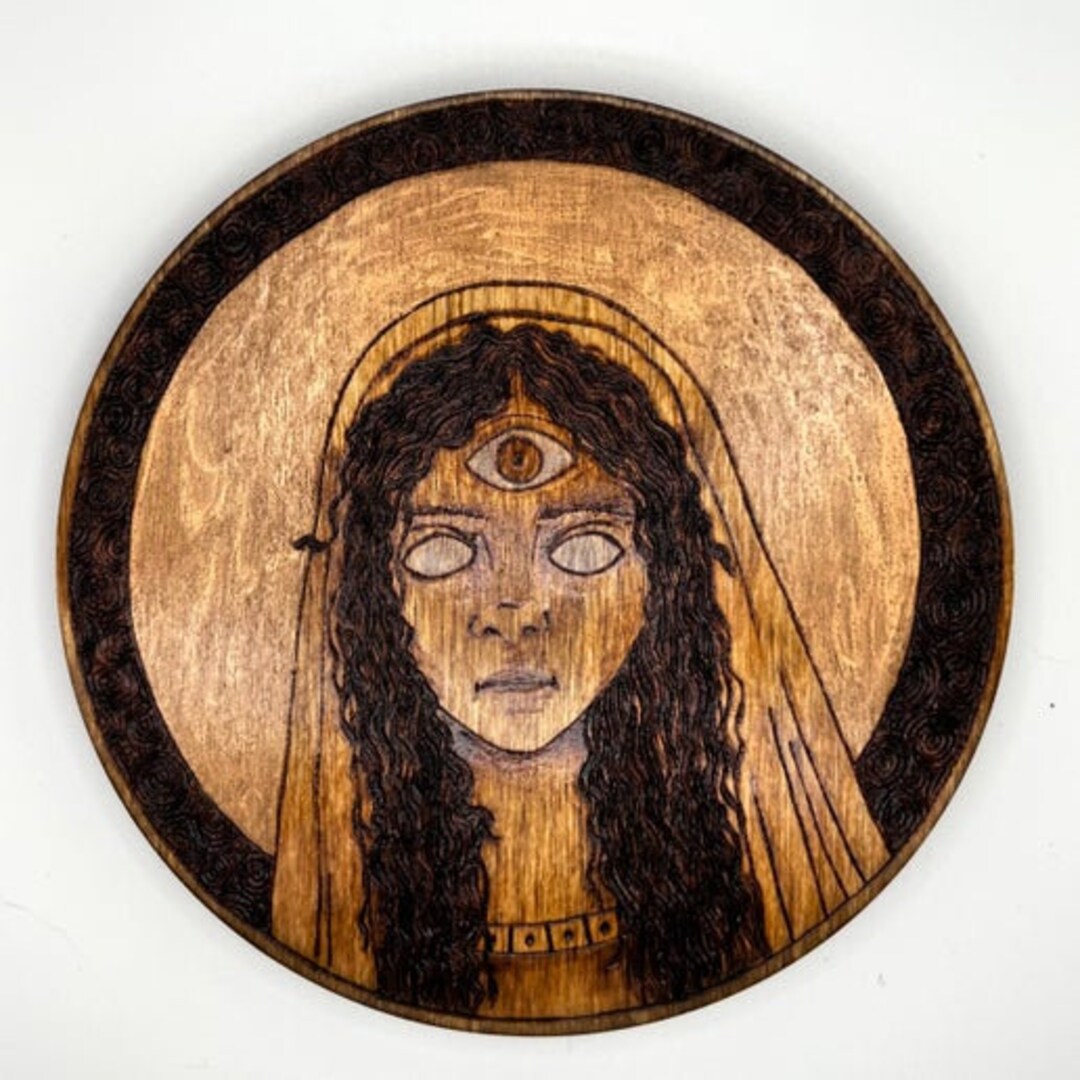 Bloody Mary Pyrography Panel - Etsy