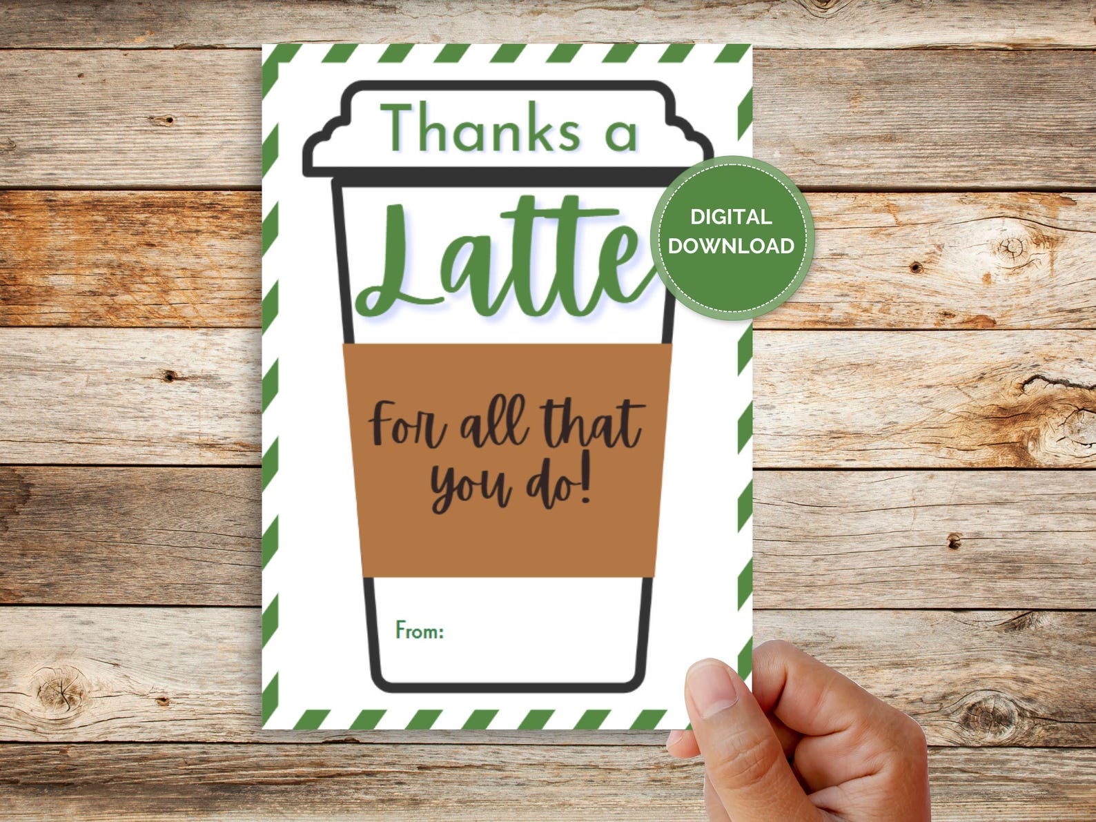 Coffee Themed Thank You Gift Card Holder - Etsy