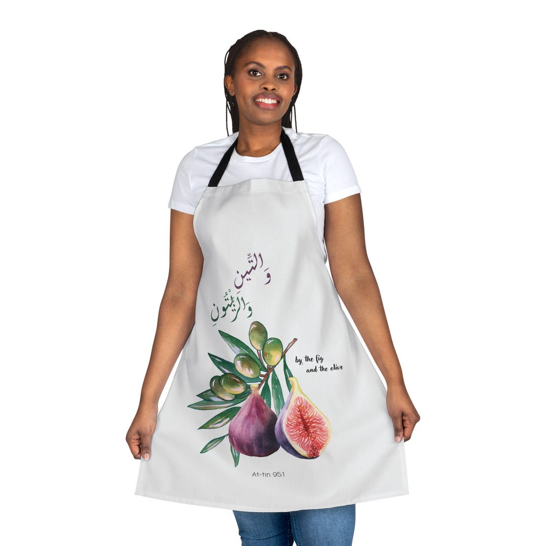 Islamic Apron Fig and Olive Quran Verse Muslim Kitchen Gift for Women ...