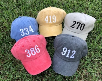 Area Code Baseball Cap - Etsy