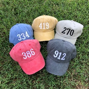 Zip Code or Area Code Baseball Cap Select Your Zip Code or Area Code ...