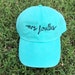 Personalized Baseball Hat, Custom Baseball Cap, Handwriting Script ...